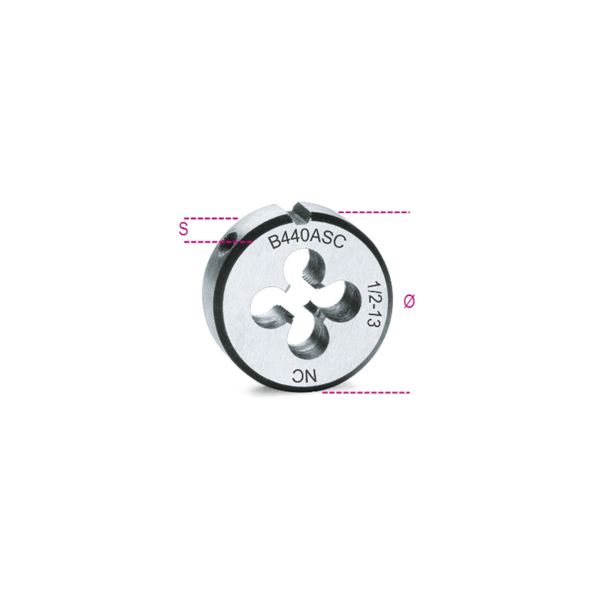 BETA Caçonetos redondos passo largo rosca UNC em aço ao crómio ...